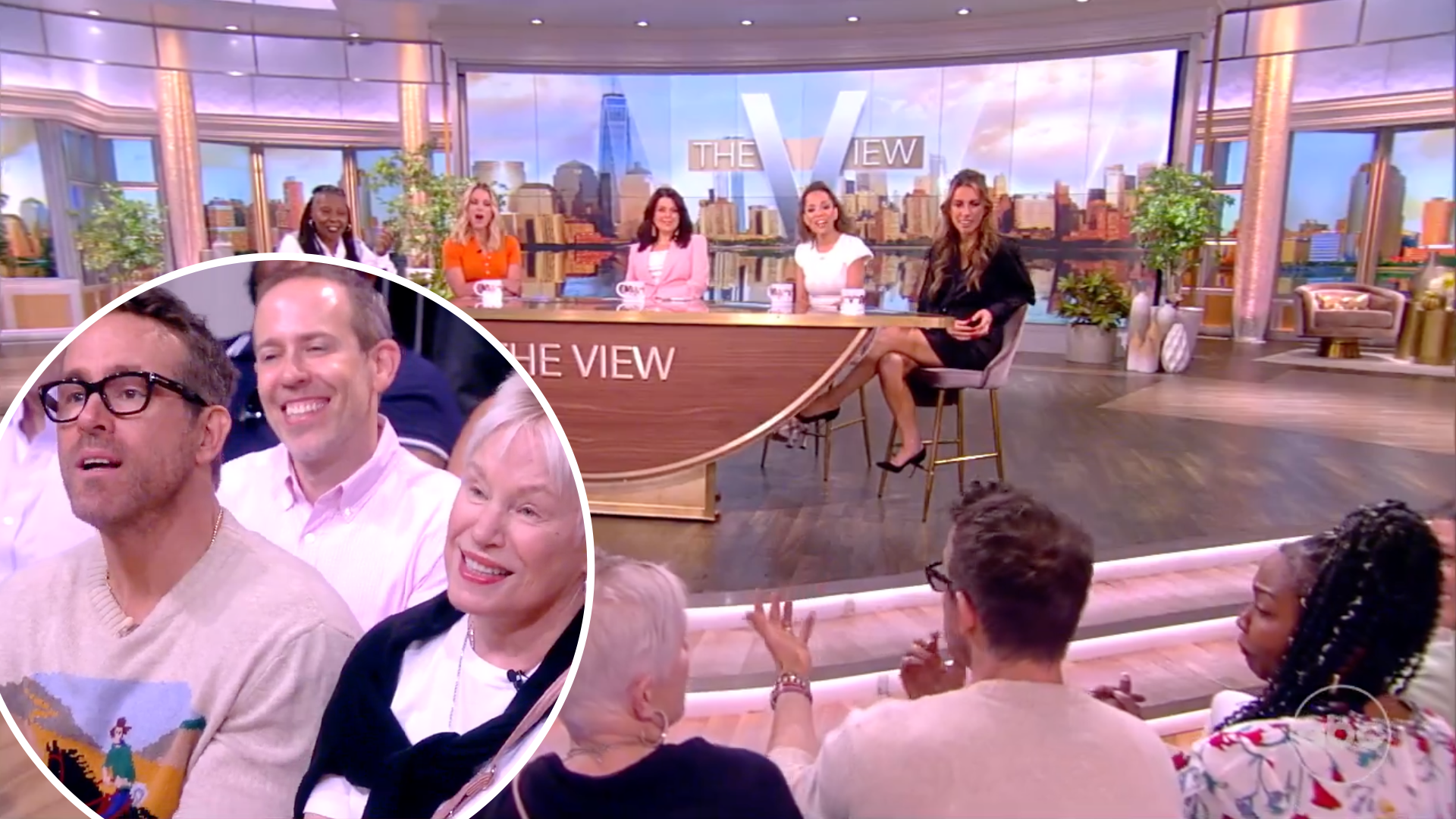 Ryan Reynolds Makes Appearance In 'The View' Audience With His Mum