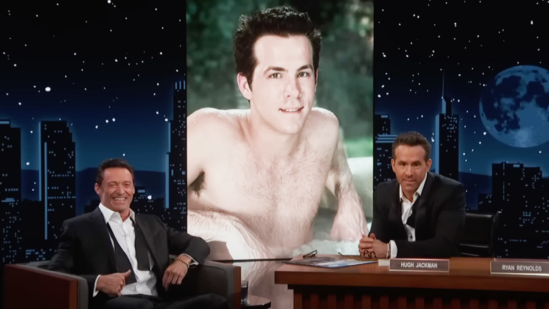 Ryan Reynolds & Hugh Jackman Take Over Jimmy Kimmel Live Together!